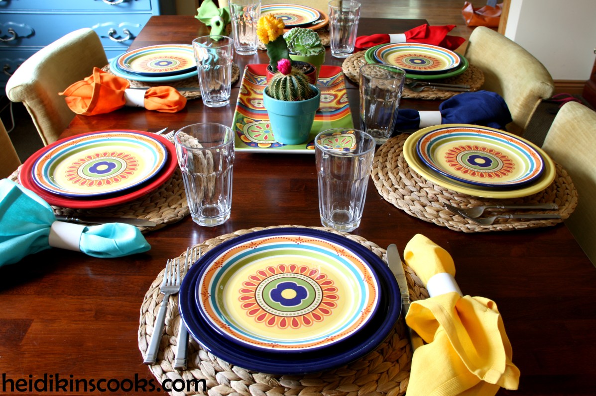 Setting the Table for a Fiesta! | heidikins cooks