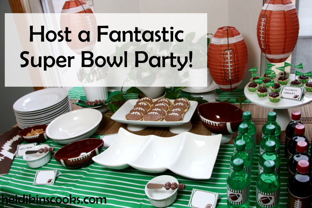 Tablescape Tuesday: Host a Super Bowl Party! | heidikins cooks